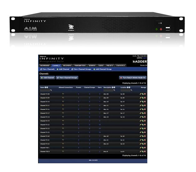 KVM Choice, UK:AIM-24-IEC AdderLink Infinity Manager Device - Supports ...