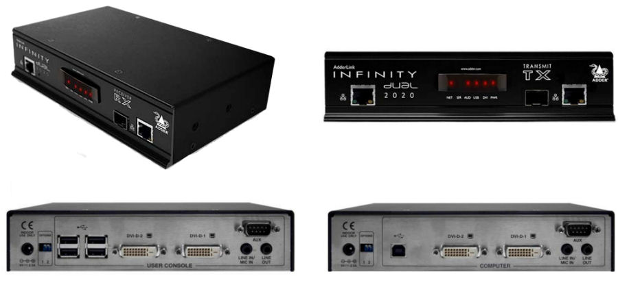 KVM Choice, UK:Adder ALIF2020P AdderLink Infinity Dual, Dual Head ...