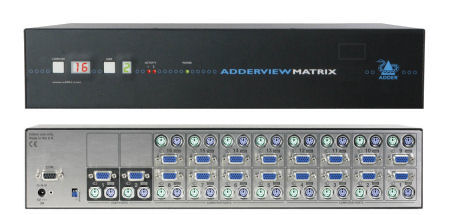 KVM Choice, UK:Adder AVM216-EURO AdderView MATRIX 16 port KVM switch (Euro power supply)product ...