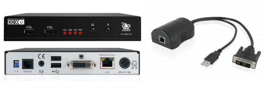 KVM Choice, UK:DDX-USR-EXT-DVI ADDER DDX Range Digital DVI KVM Extender ...