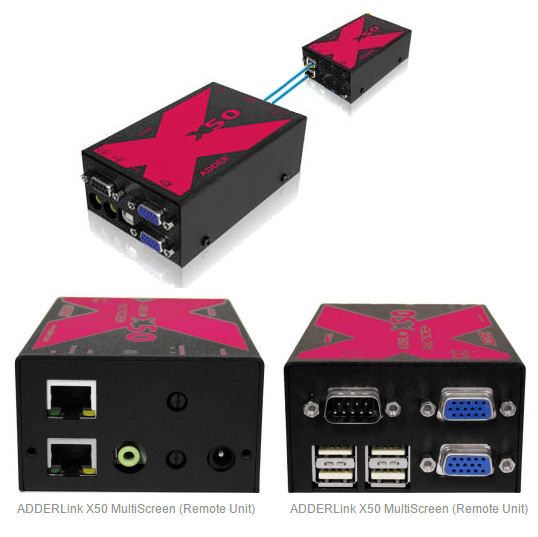 KVM Choice, UK:X50-MS2-IEC ADDERLink X50 Full USB function & VGA ...