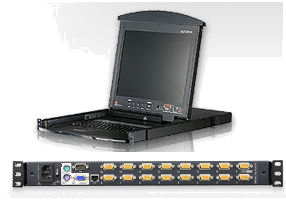 KVM Choice, UK:KL9116M - Aten - Altusen 16 Port IP Access 1U LCD KVM ...