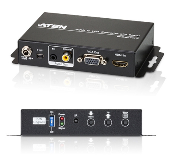 KVM Choice, UK:VC812 - Aten - HDMI to VGA Converter with Scaler ( HDMI ...