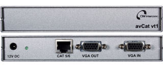 PDU Choice AC-TV-1 avCAT vt1 1 port VGA transmitter unit for Cat 5 ...