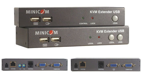 KVM Choice, UK:0DT60001 Minicom CAT5 Smart USB KVM Extender ...