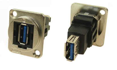 PDU Choice A-USB-PNL-UACP-FF USB (A) F-F Coupler 2.0 & 3.0 Feed through ...
