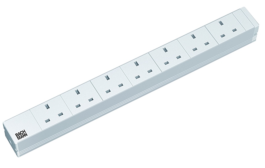 PDU Choice BN00-333.805 - BachMann - 19” Basic PDU, 1U, 7x UK (BS1363 ...