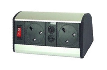 PDU Choice DESK-PDU-DT3-2P - Desk Top Port Management Units Aluminium ...