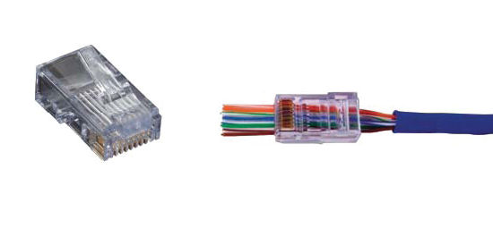 PDU Choice EZ-RJ45-CAT5E Cat5E EZ-RJ45 Crimp Connectors ( 100 Pack ...