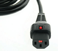 PDU Choice PEX-IECL-BK-0.5 IEC Lock 0.5Mtr Power Extension C13-C14 ...