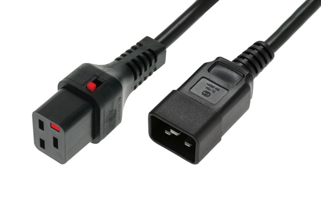 PDU Choice PEX-IECL-16A-BK-02 IEC Lock 2Mtr Power Extension 16Amp C19 ...