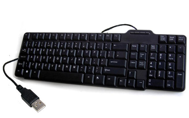 PDU Choice KBD-KYBAC100-101USB-BLK Slim Black 'Accuratus' USB Keyboard ...