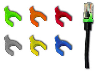 KVM Choice, UK:PSC-JAPC yellow PatchClip Removable colour Clips ( 50 ...