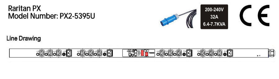 KVM Choice, UK:Raritan PX2-5395U Outlet Metered / Outlet Switched iPDU ...