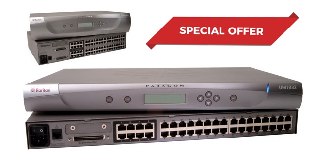 KVM Choice, UK:P2-UMT1664M-EXD Raritan Paragon II Cat 5 Matrix 16-user ...