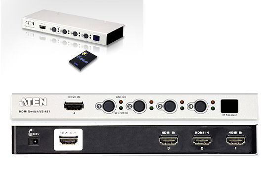 KVM Choice, UK:VS-481 4-Port HDMI Switch ( VS481) *DISCONTINUED* See ...