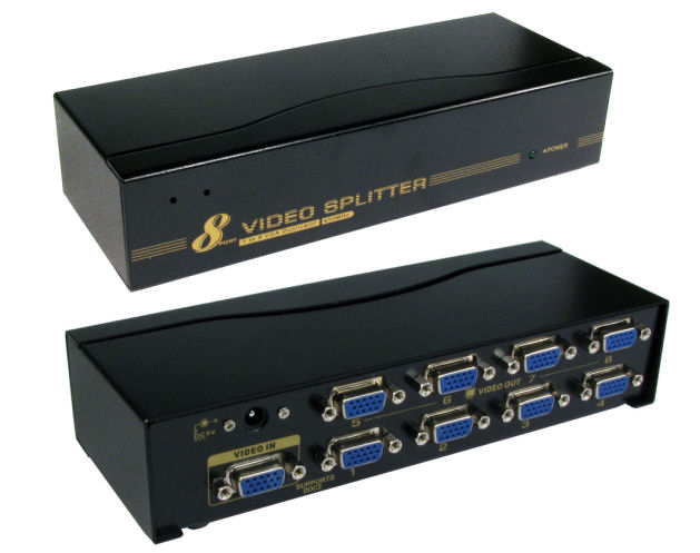 PDU Choice RX-NLKVS-538A VGA Splitter( 8 Port) VGA Splitter, 450Mhz, up ...
