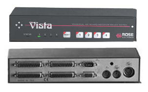 KVM Choice, UK:Rose KVM-4U-K (KVM-4UPH-K) Vista M-series KVM switch 4 ...