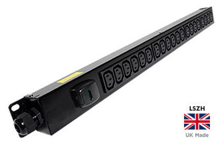 PDU Choice PDB-IEC20V16A 20 Way Vertical Slimline C13 IEC Sockets with ...